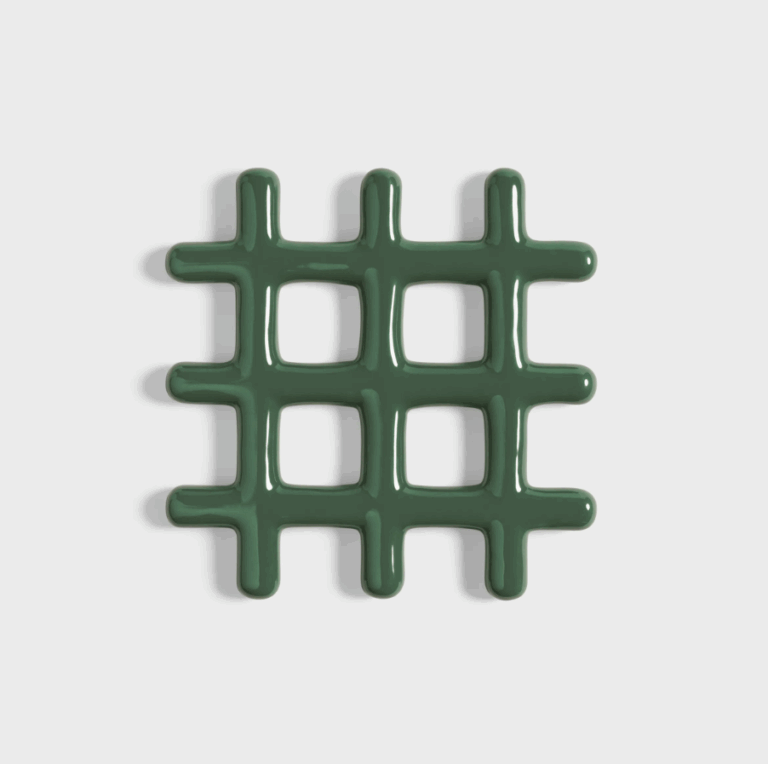 Green Trivet – Grid Design Heat Protector